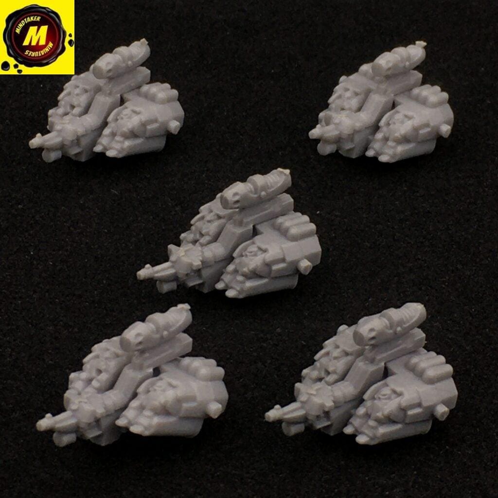 Epic Space Marine Land Speeders (x5) (No Stands) - #92406 - Mindtaker ...