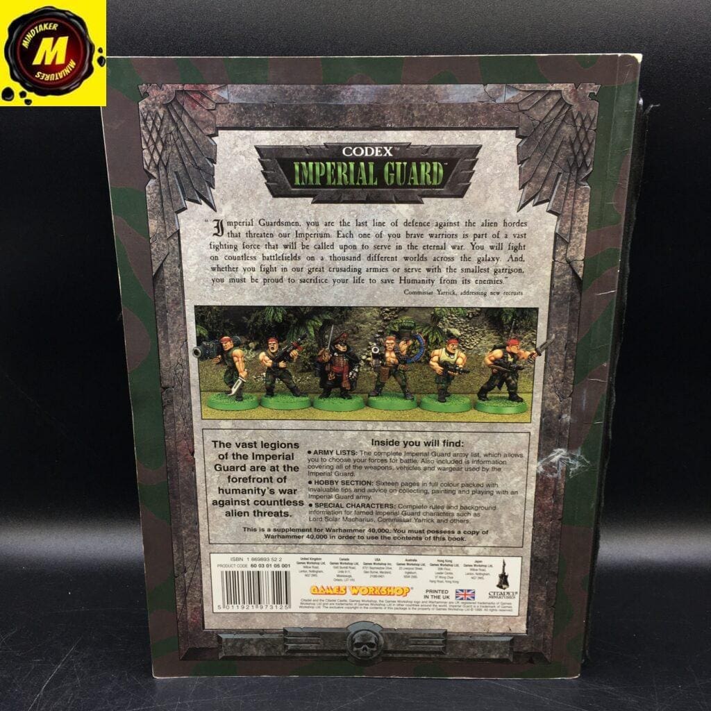 Codex: Imperial Guard (3rd Edition, 1st Codex) - #45979 - Mindtaker ...
