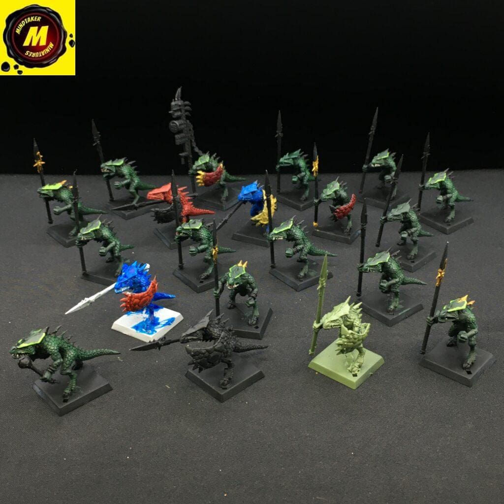 Saurus Warriors (x20) - #124218 - Mindtaker Miniatures