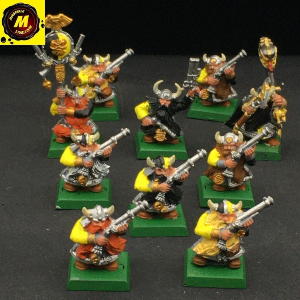 Dwarf Thunderers with Command (x10) - #133878 - Mindtaker Miniatures